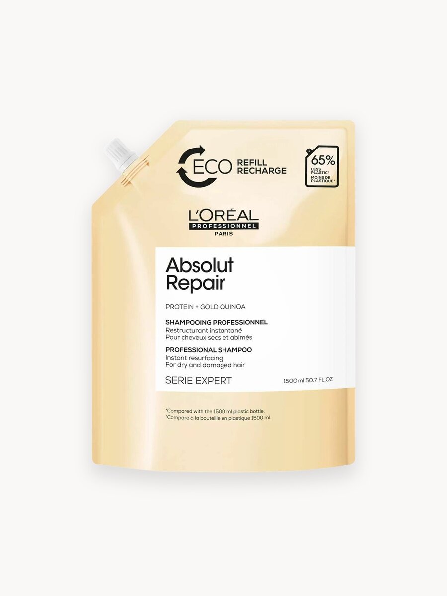 L'oreal Professionnel шампунь ABSOLUT REPAIR 1500 мл / Лореаль Абсолют репеер шампунь рефилл 1500 мл