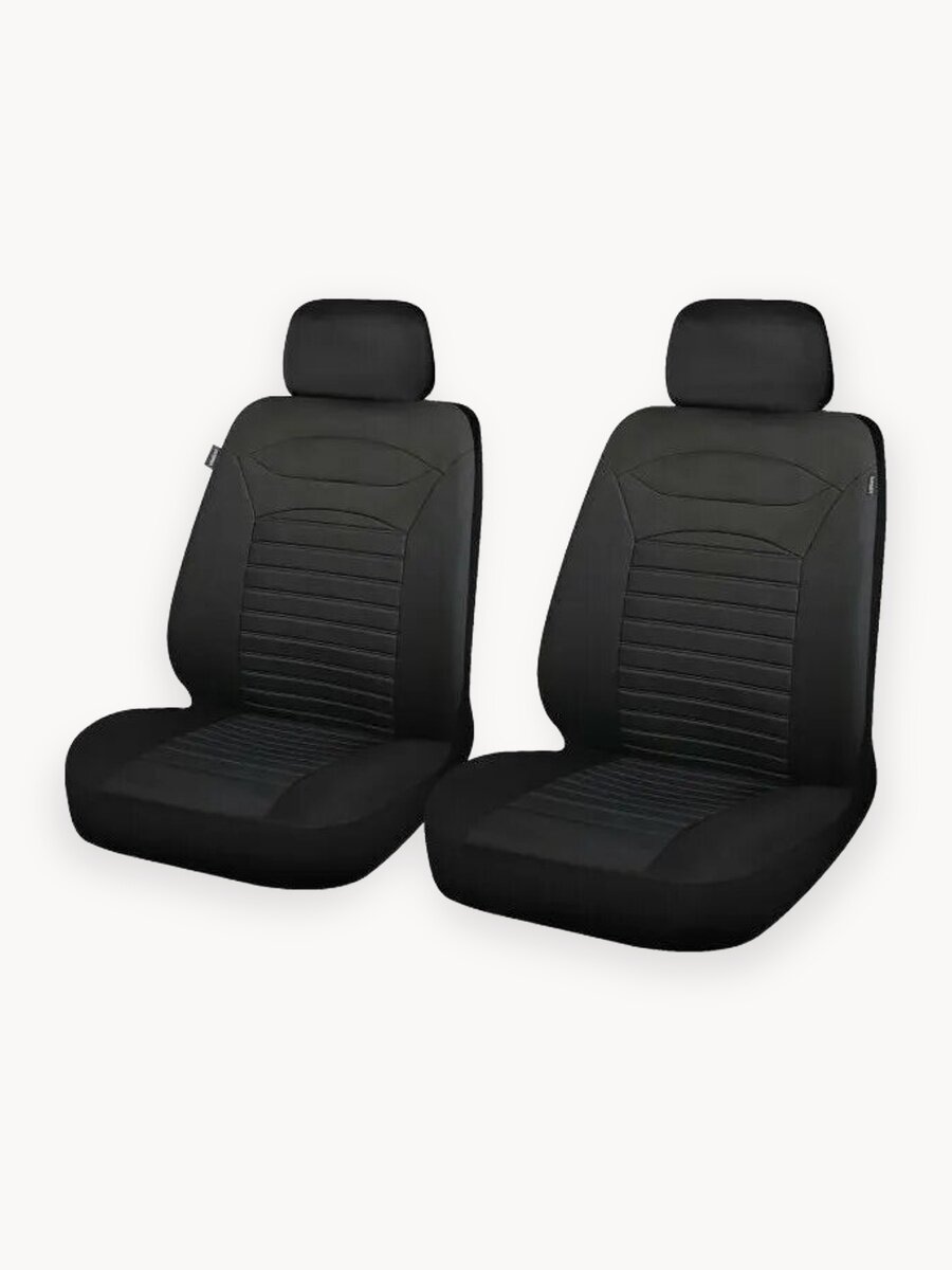 Чехлы для автомобильных сидений, универсальные, на передние сиденья, полиэстер, серые, ARIZONE (40-155008)