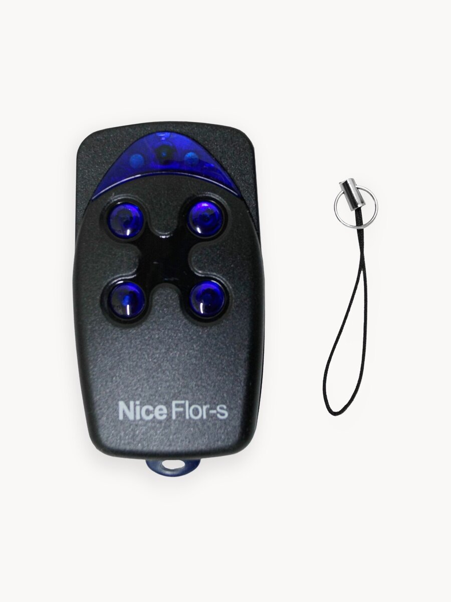 Пульт для ворот и шлагбаумов Nice FLO4R-S 433,92 мгц, брелок-передатчик Найс