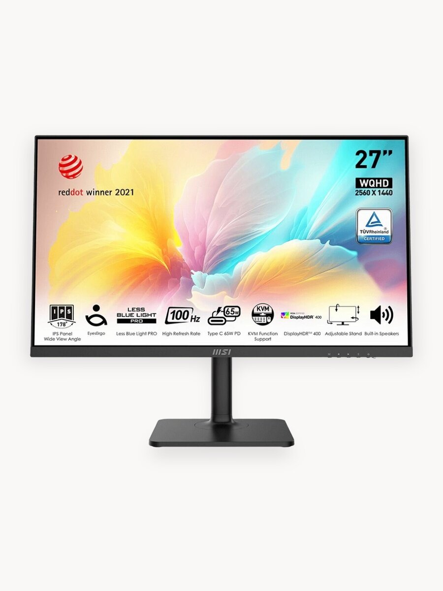27" Монитор MSI MD272QXP, IPS, 2560x1440, 100 Гц