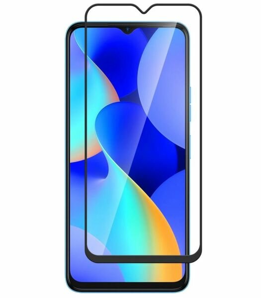 Защитное стекло для Tecno Spark 8P/8C/Go 2022 Full Glue Black