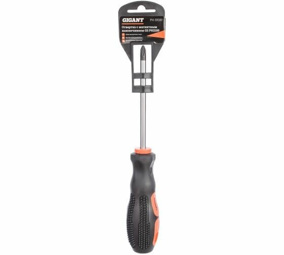 Отвертка крестовая Gigant PH2x100 с магнитным наконечником GS PH2100