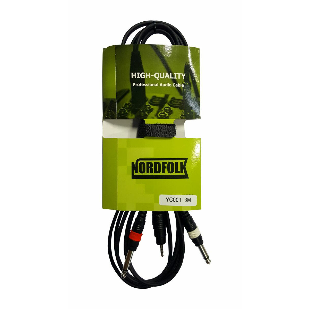 Кабель аудио 1xMini Jack - 2xJack NORDFOLK NYC001 1.5m