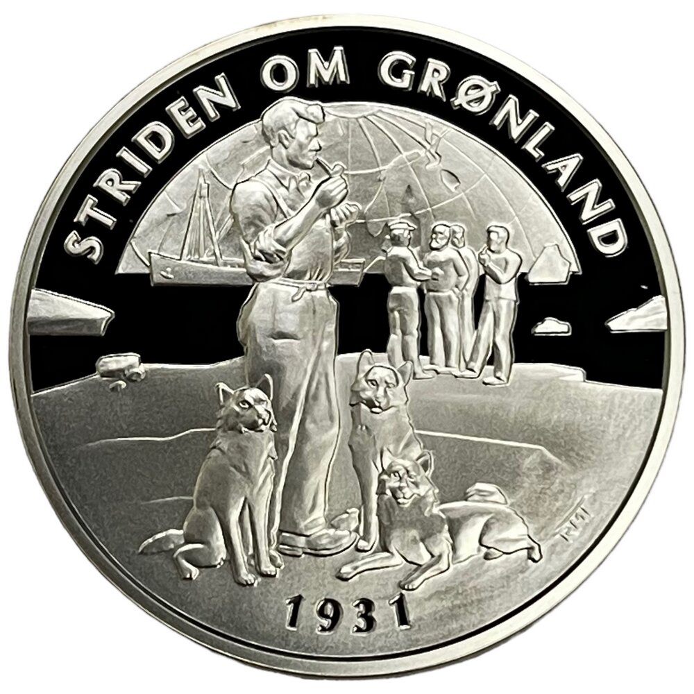 Норвегия, медаль "Живем в Норвегии. Спор о Гренландии" 2005 г.