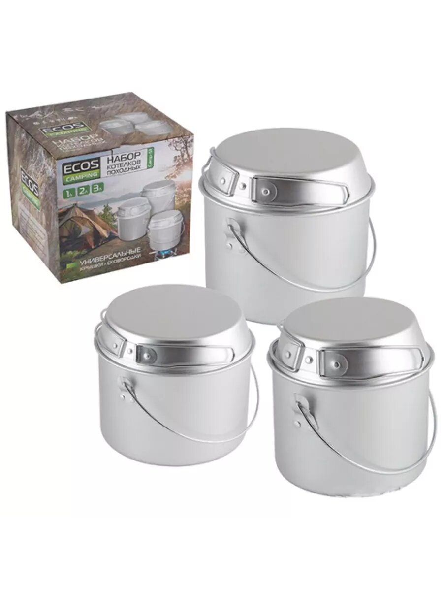 Набор котелков походных (1л; 2л; 3л)