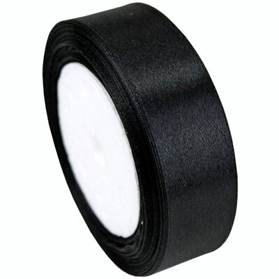 Лента атласная 50ммх23м черная