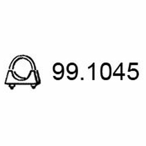Хомут глушителя Asso 991045