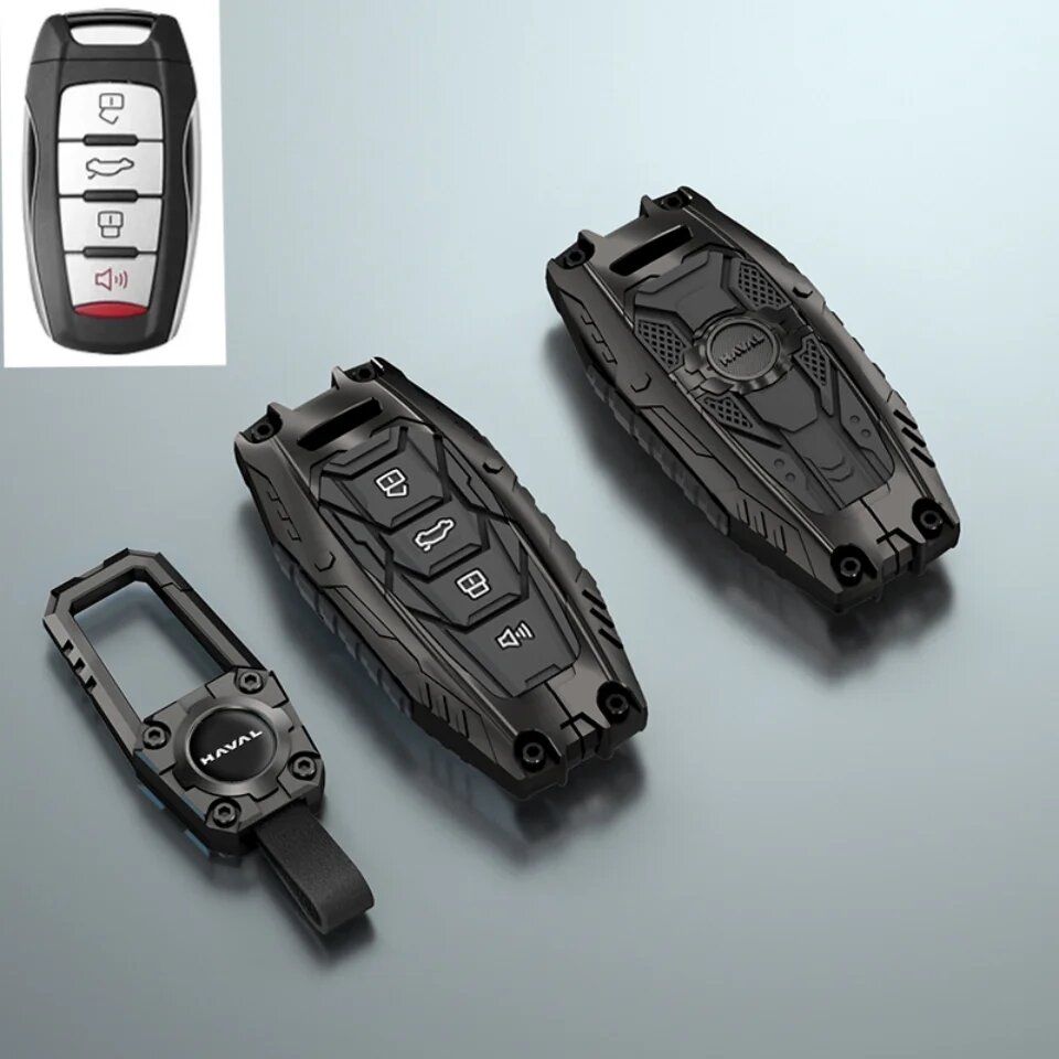 Чехол для автомобильного ключа для Great Wall Haval Jolion 2022 H6 H7 H4 H9 F5 F7 F7X F7H H2S GMW Dargo Shell Fob Аксессуары grey