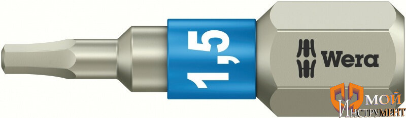 Насадки для винтов с внутренним шестигранником WERA 071075 3840/1 TS Насадка, нержавеющая сталь 5,0х25 мм WERA