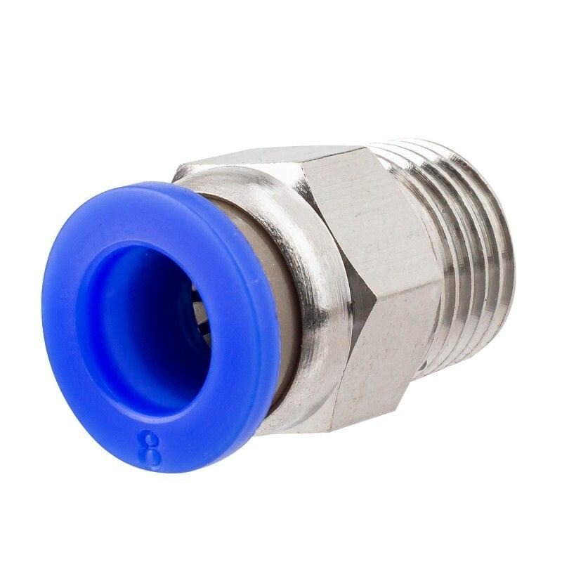 Фитинг для пластиковых трубок 8мм с наружной резьбой 1/4" Forsage