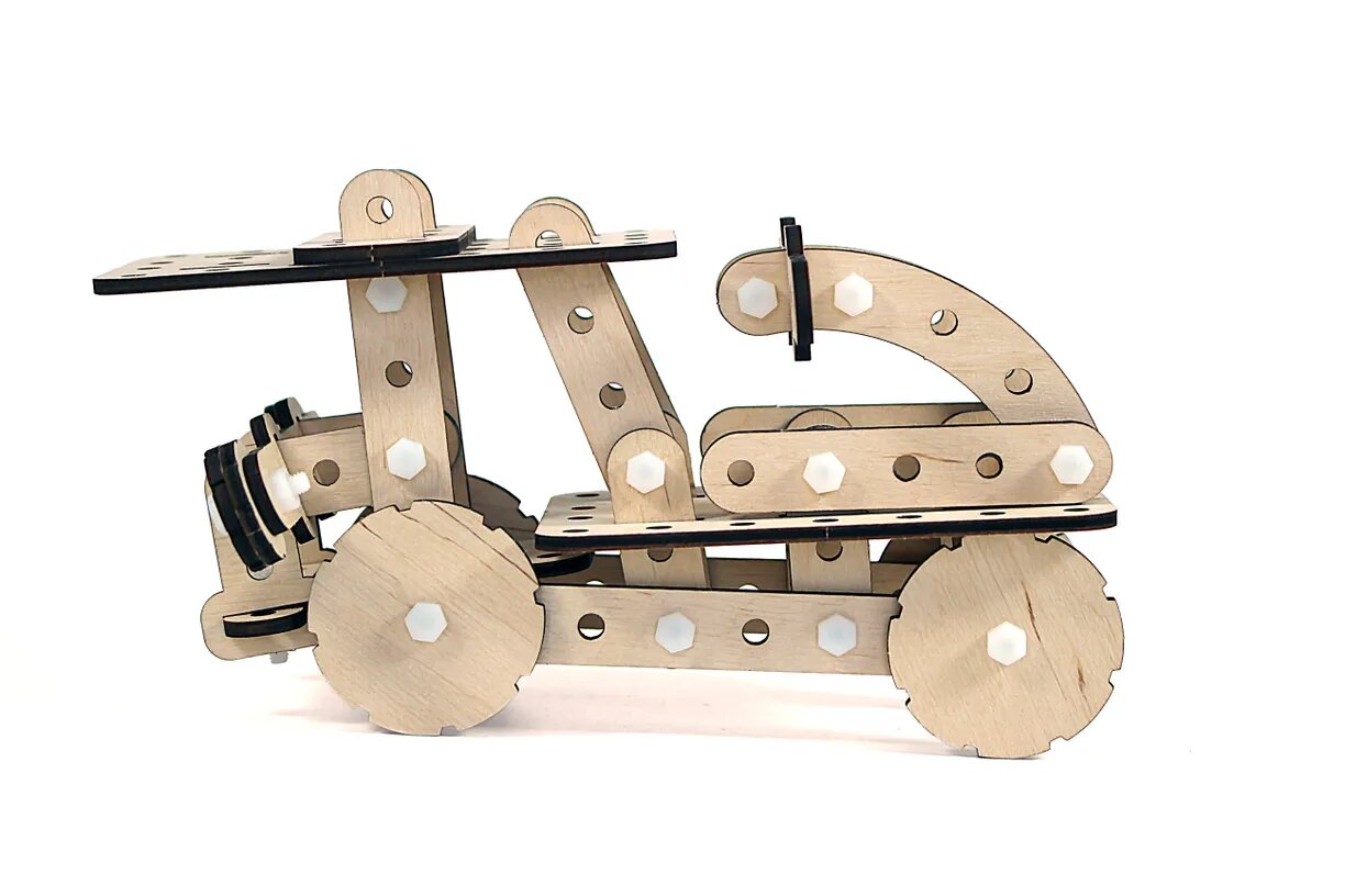 Развивающая игра Мастер игрушек Деревянный конструктор Машина IG0616