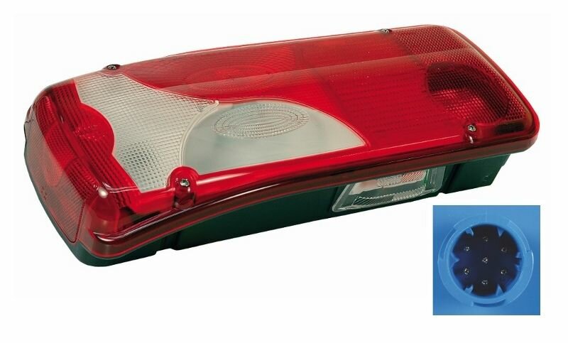 Фонарь задний семисекционный Scania R-серия LH с подсветкой (внутри Mars Tech) BSG 04-805-003 BSG