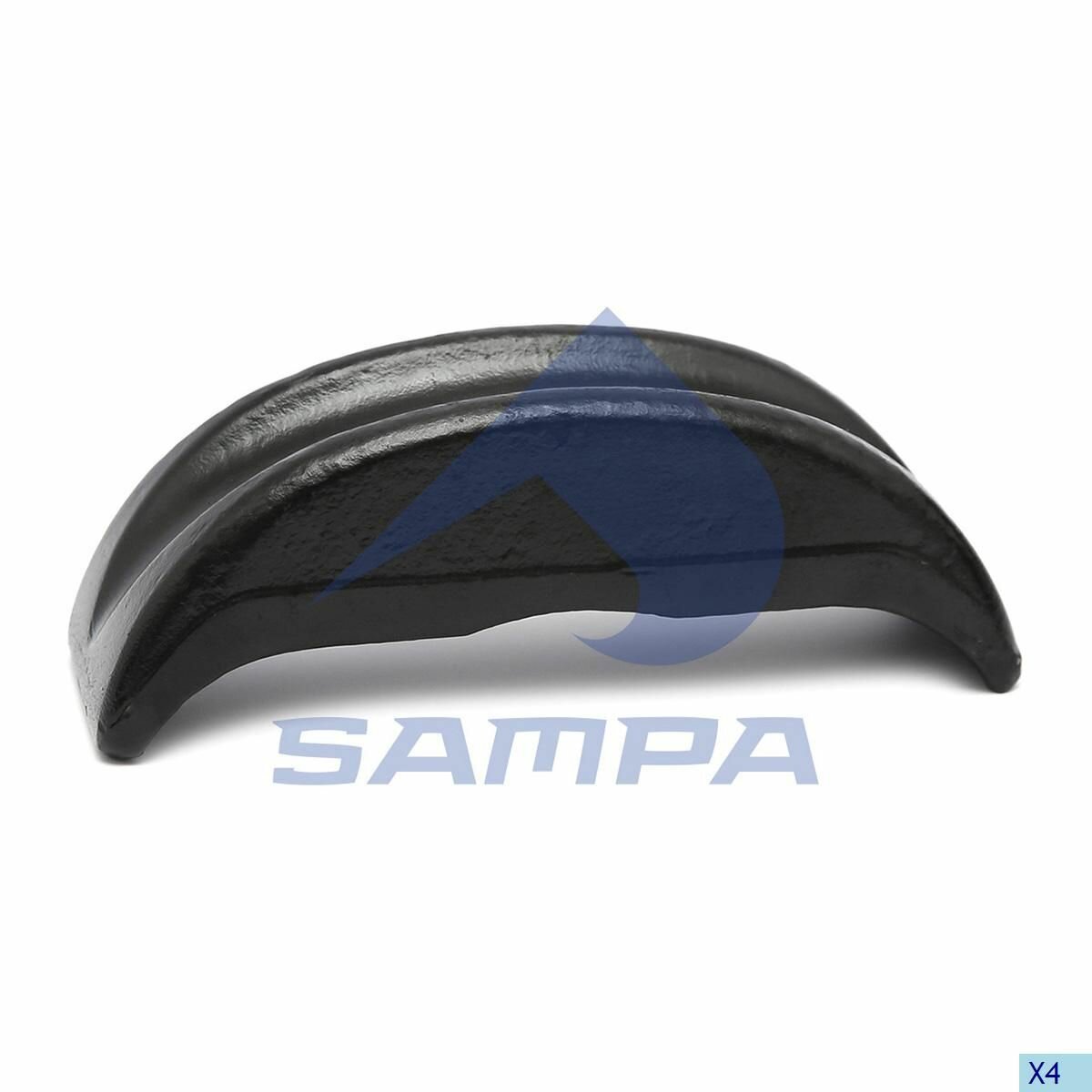 Кронштейн, Листовая рессора BERGISCHE ACHSEN 42x122x44 070.324 SAMPA