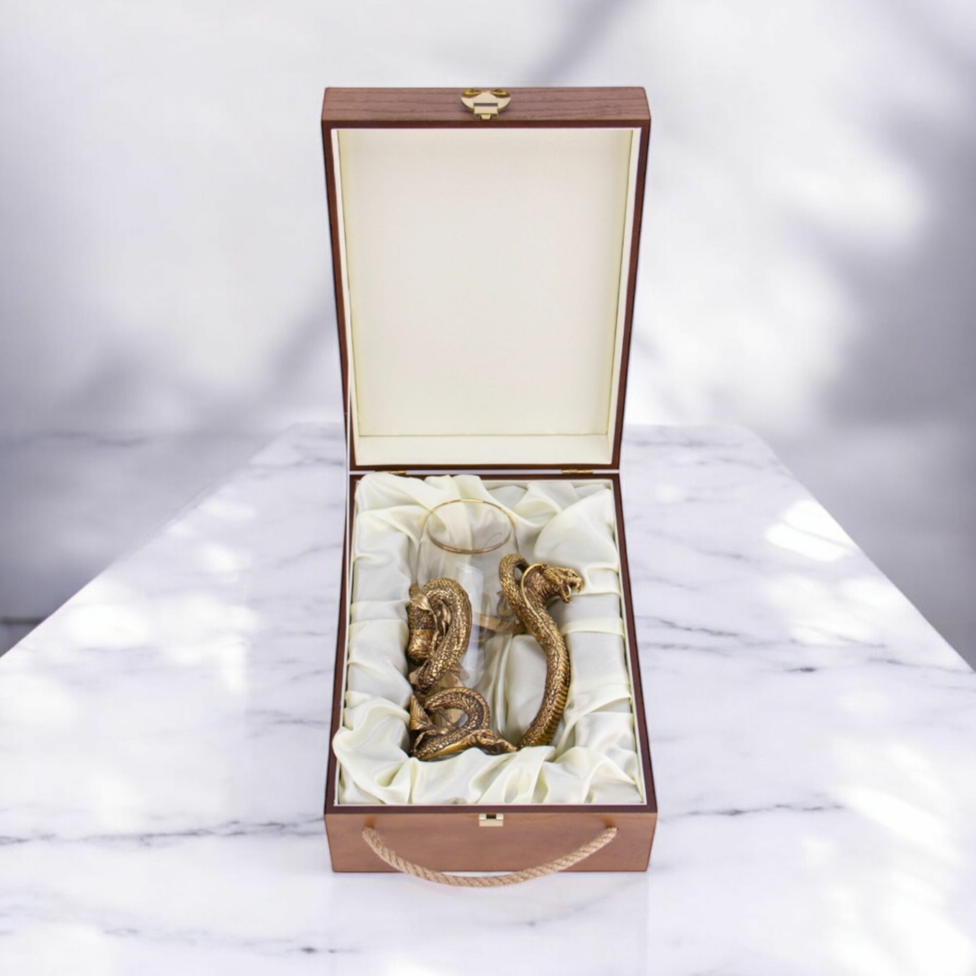 Бокал для пива "Змея" символ 2025 бронза ручная работа