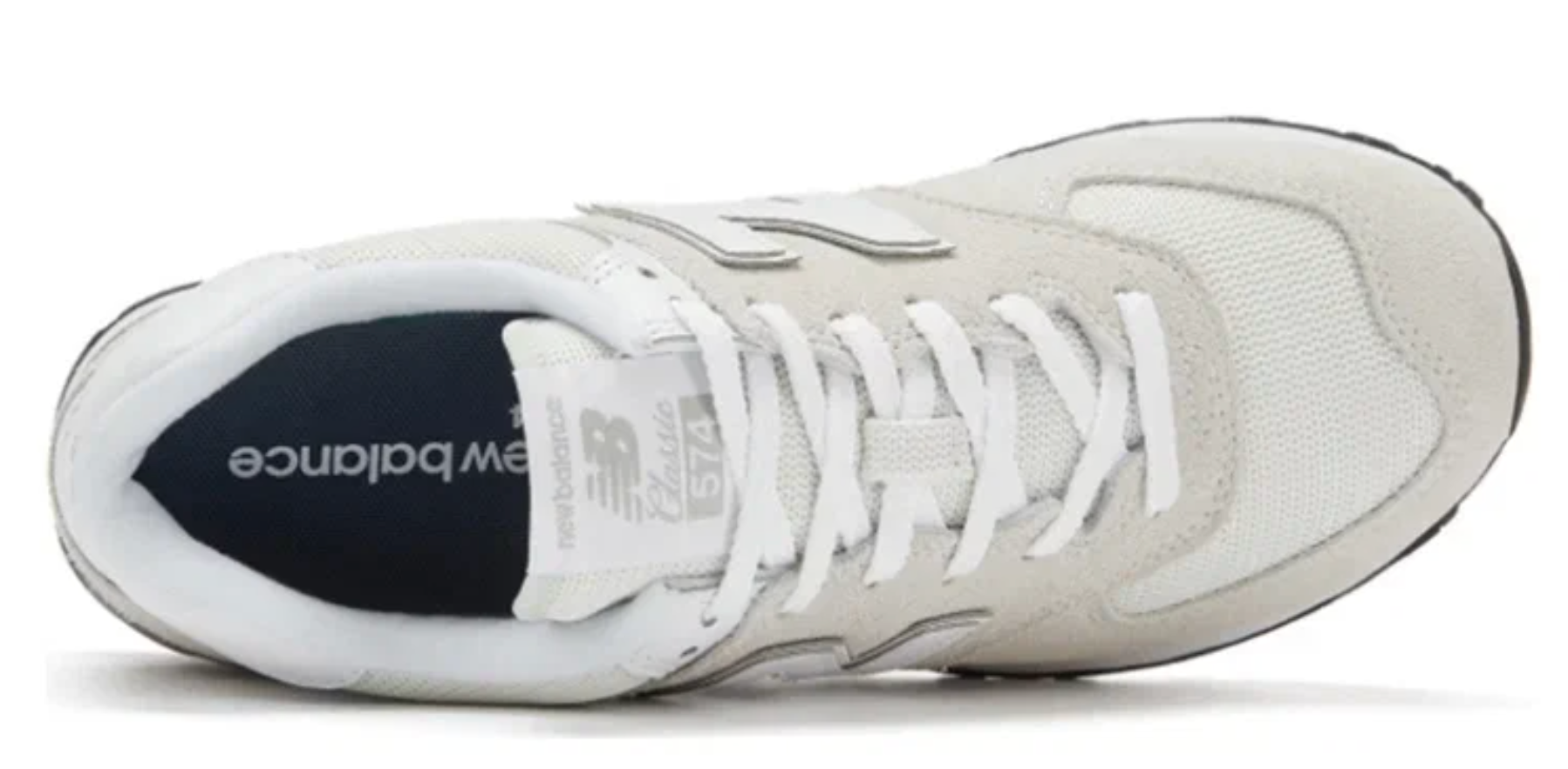 Кроссовки New Balance 574, полнота D, размер 42 EU, бежевый — фото 1