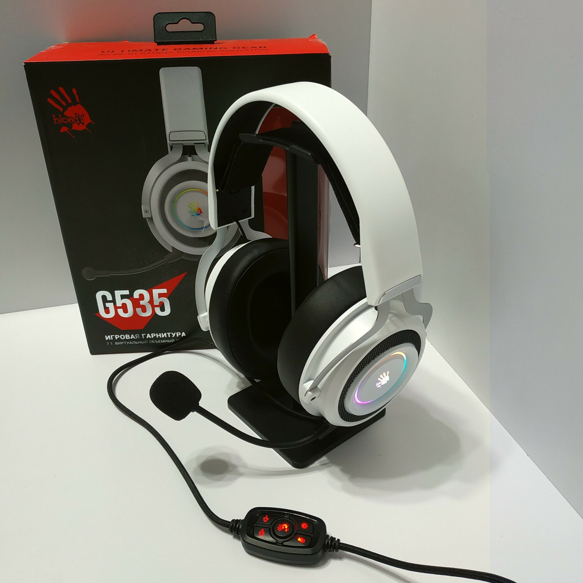 Игровые наушники A4Tech Bloody G535 USB с подсветкой 7.1ch