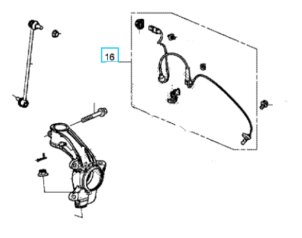 Датчик АБС передний правый (Оригинал)