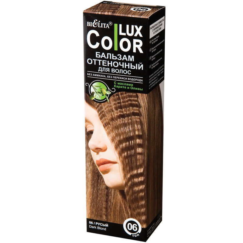 Белита Color LUX бальзам оттеночный для волос 06 русый 100мл