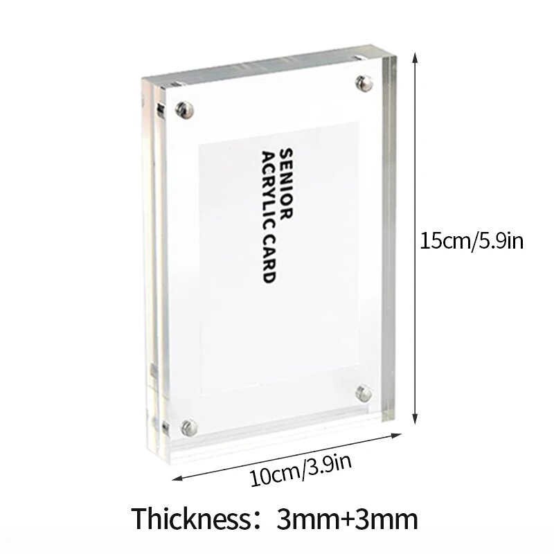 Прозрачные фоторамки, акриловый держатель для фотокарточек с изображением идола, магнитная подставка для плакатов, настольный орнамент, домашний декор