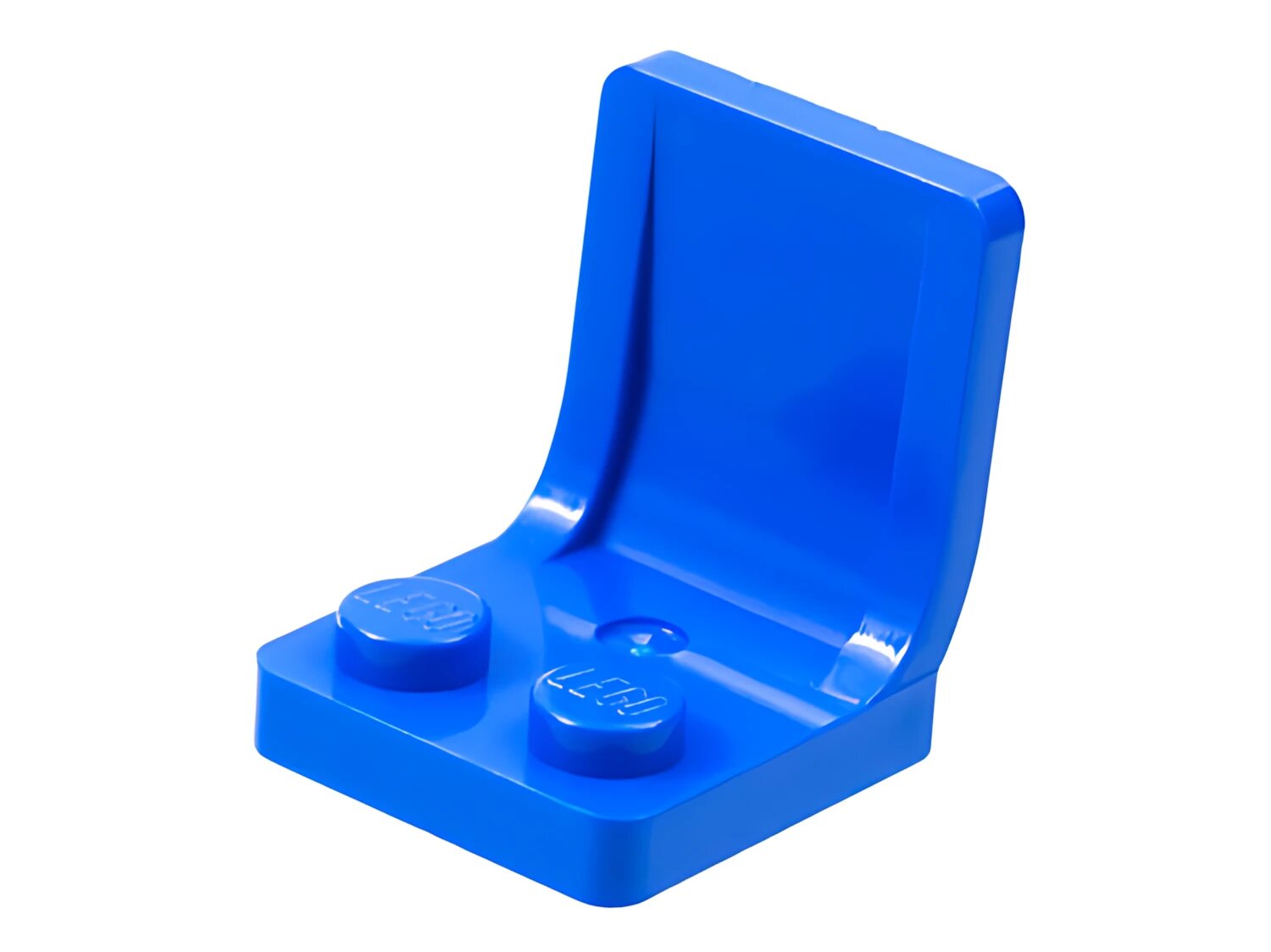 Деталь LEGO Кресло Lego Minifigure, Utensil Seat / Chair 2 x 2 with Center Sprue Mark 4079b Blue U