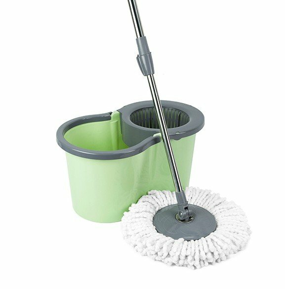 Комплект для уборки Spin Mop оливковый