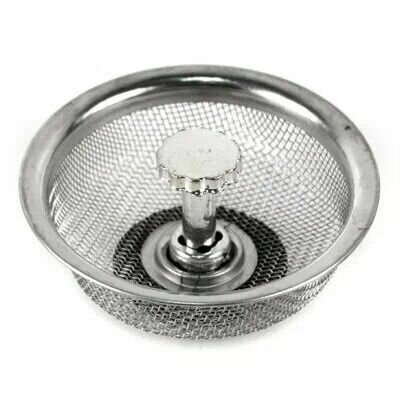 Пробка-сетка для раковины КНР из нержавеющей стали "Профи", диаметр 8,5 см