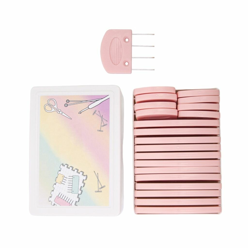 Набор для шитья, Фиксатор для вязания свитеров фиксирующая гребенка для пряжи - розовый, 1 комплект