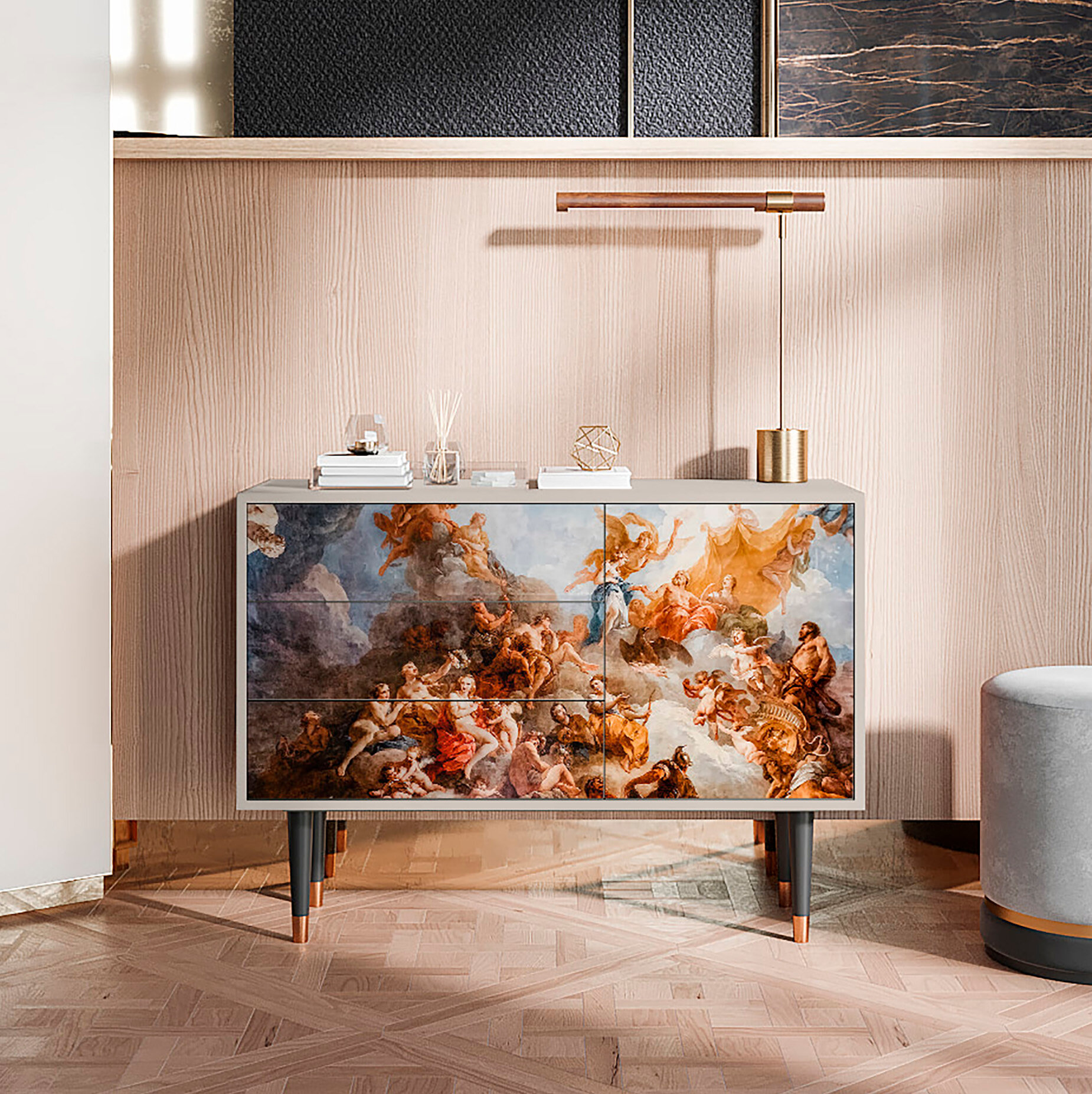 Комод - STORYZ - S3 Versailles by Michelangelo, Размер - 115 x 84 x 41 см, Цвет корпуса - , Сатин