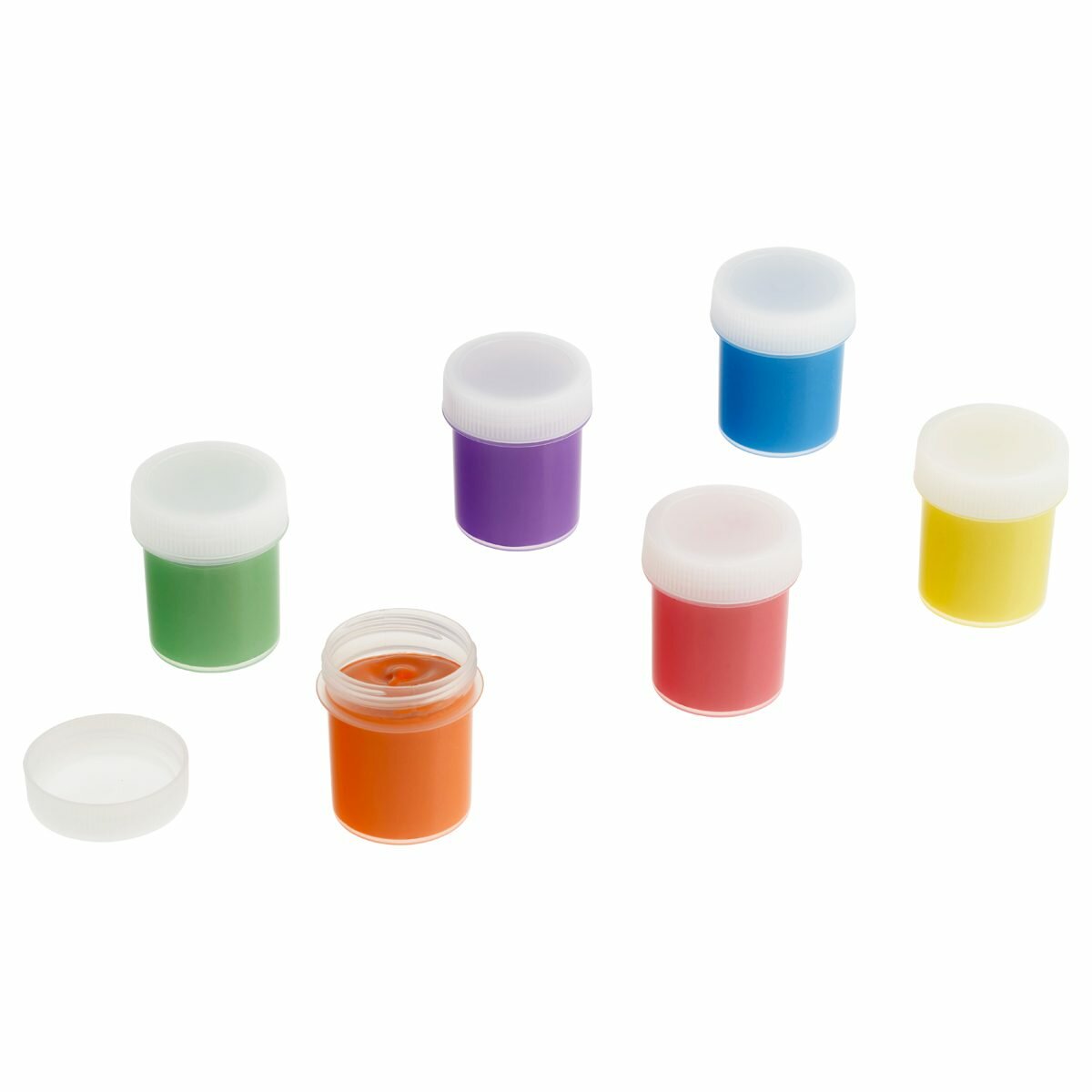 Краски пальчиковые 6 цветов Мульти-Пульти "Чебурашка", 210мл, с наклейками (ПКЧБ_64322)