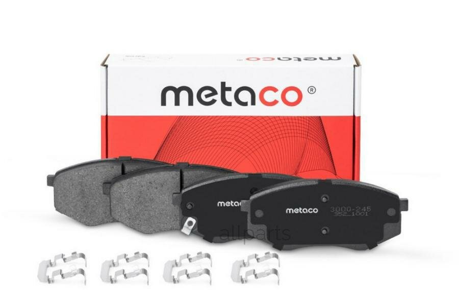 METACO 3000-245 Колодки тормозные передние к-кт