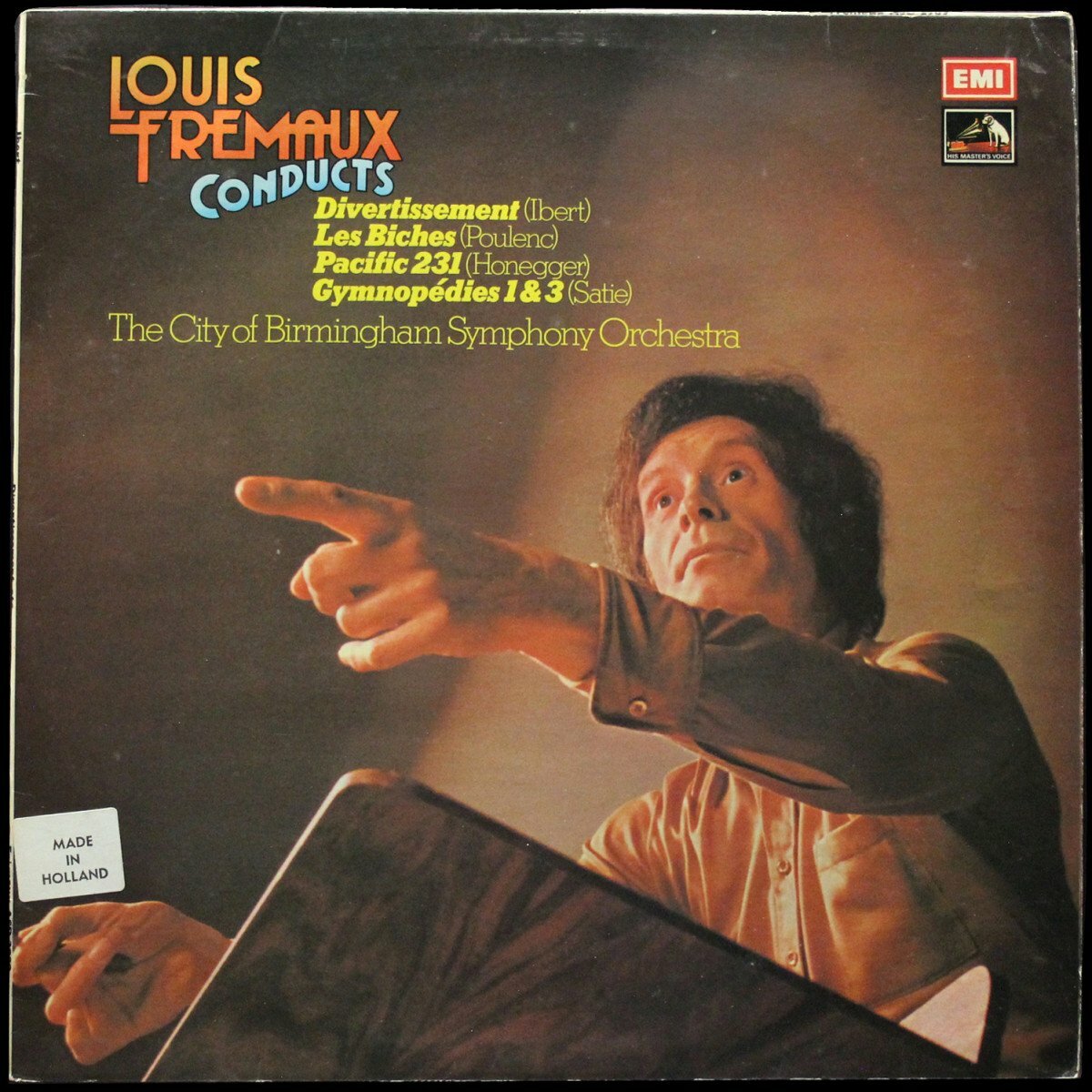 Виниловая пластинка His Master's Voice Louis Fremaux – Divertissement / Les Biches / Pacific 231 / Gymnopédies 1 & 3