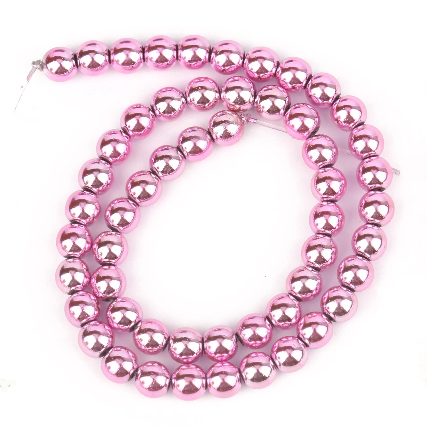 Розовые бусины fuchsia 3 мм 110 шт.