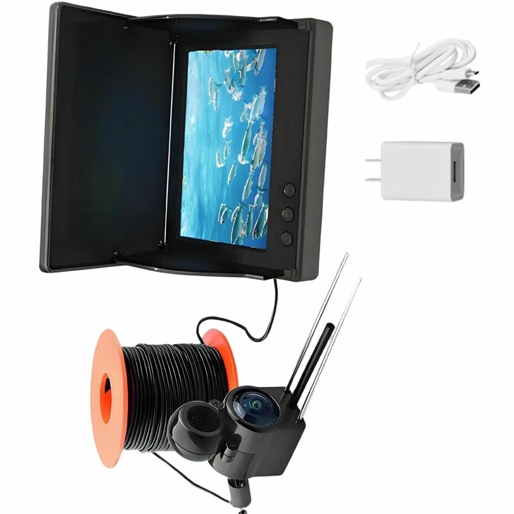 Камера для подледной рыбалки с 5-дюймовым экраном для поиска рыбы, 30 метров