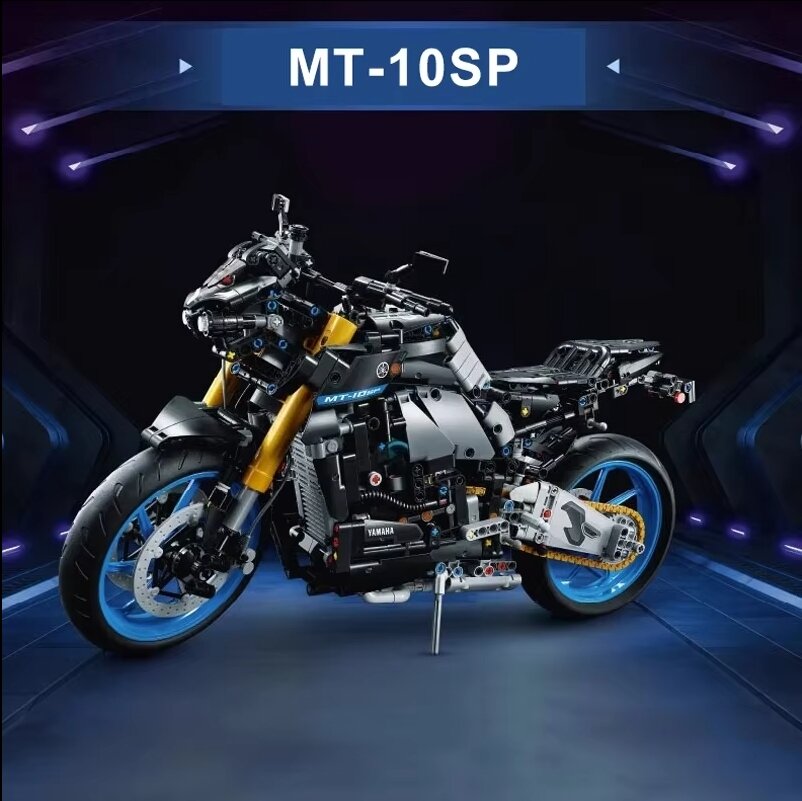 Конструктор мотоцикл Yamaha MT-10 SP / Сборная модель 1478 деталей