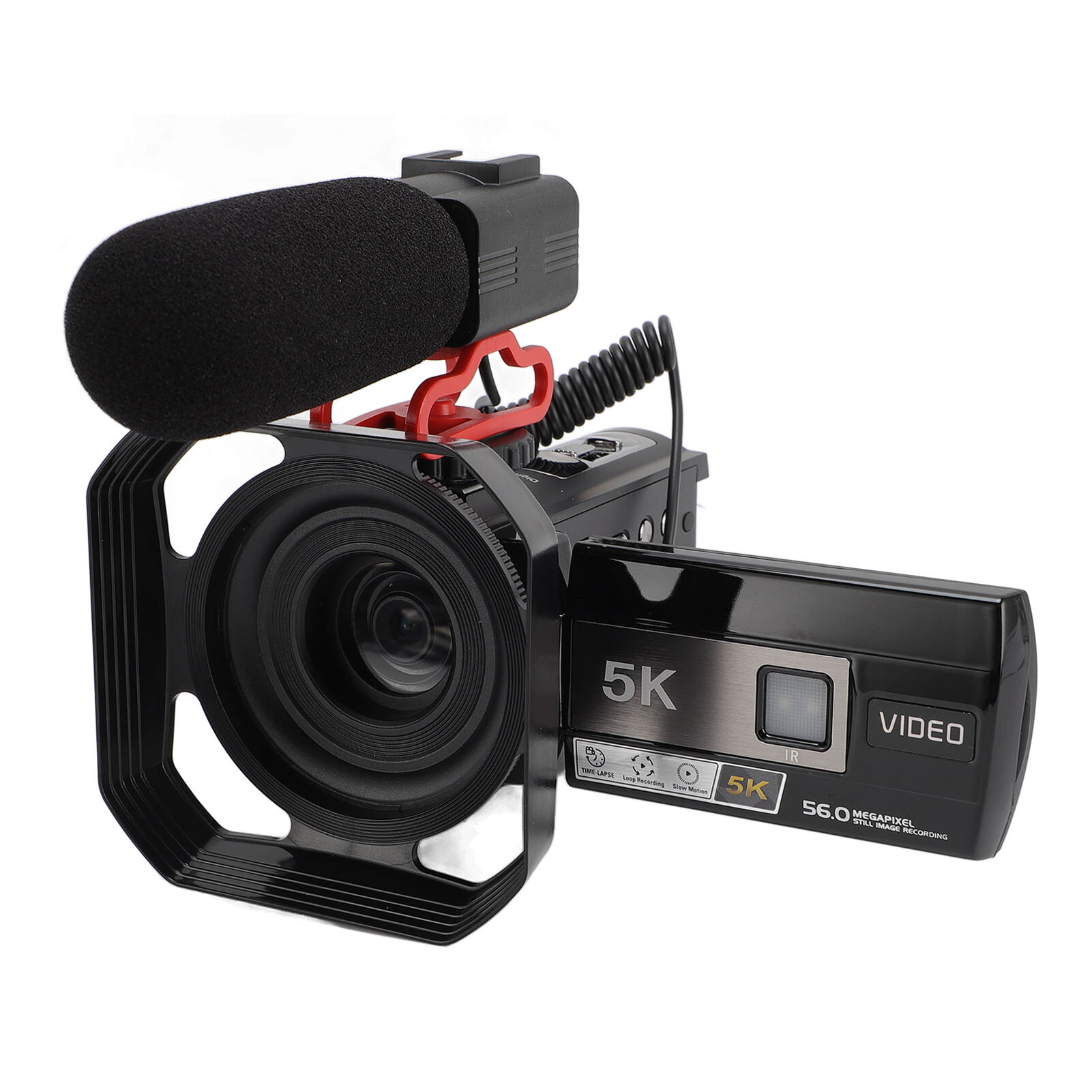 Цифровая камера DV 56MP 5K WIFI 3-дюймовый сенсорный экран 18-кратный зум Anti Shake Loop Recording Handheld Video Camcorder
