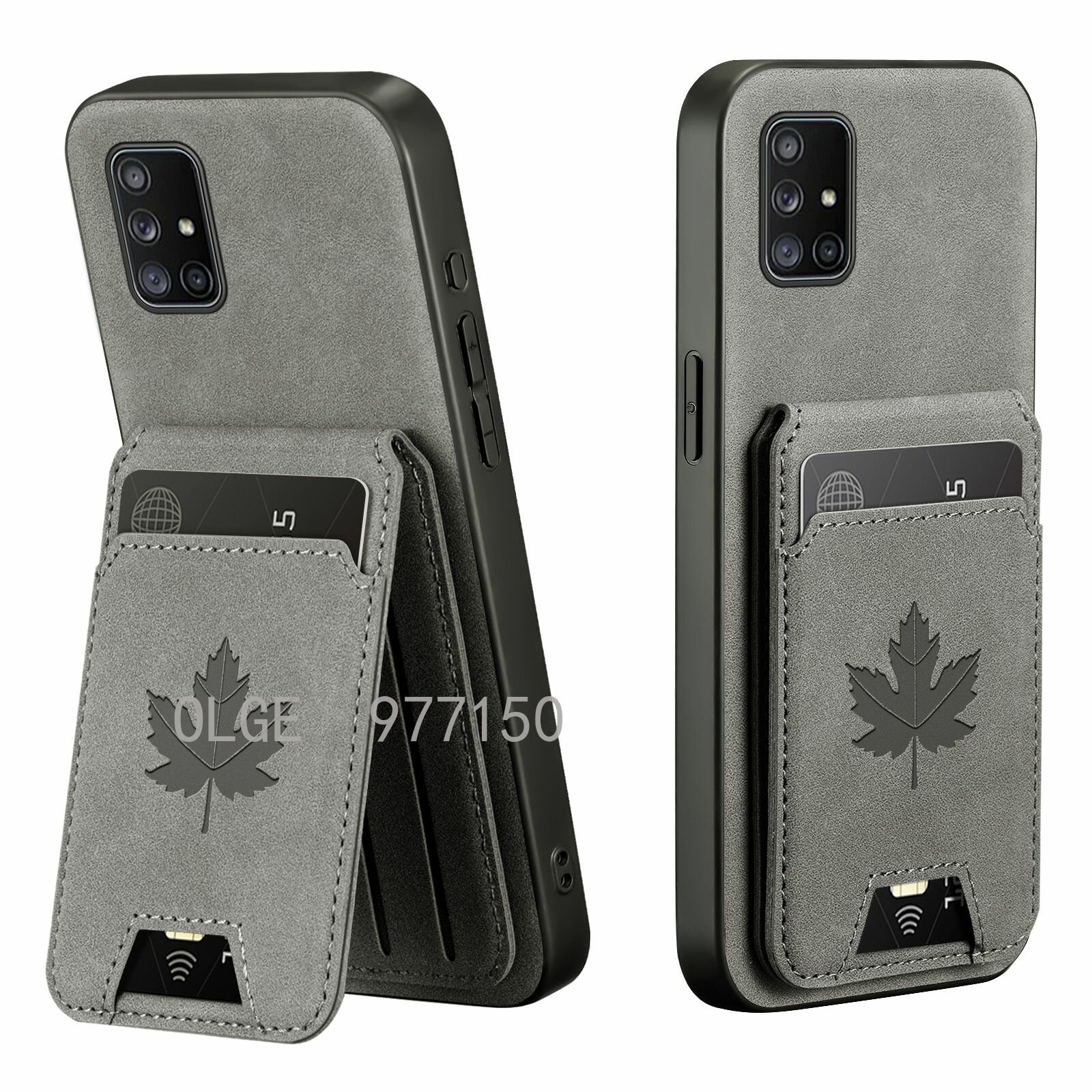 OLGE кожаный чехол для Самсунг Галакси A71 4G/ Samsung Galaxy A71 4G с держателем для карт, защитный флип-чехол, нескользящий, удобный