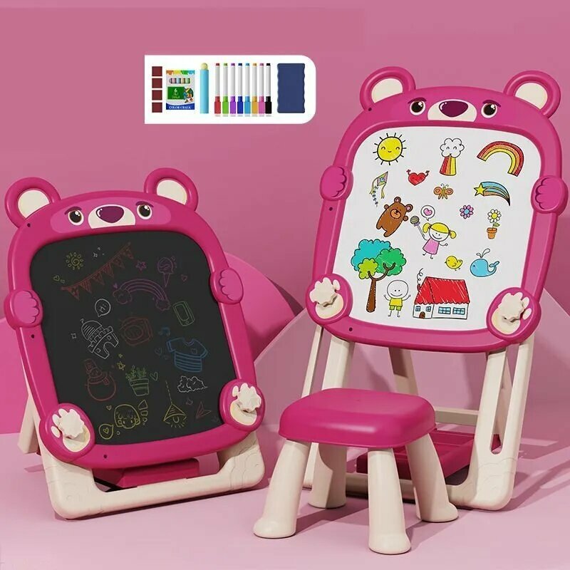 Мольберт Детский Двухсторонний С Набором Детская доска для рисования