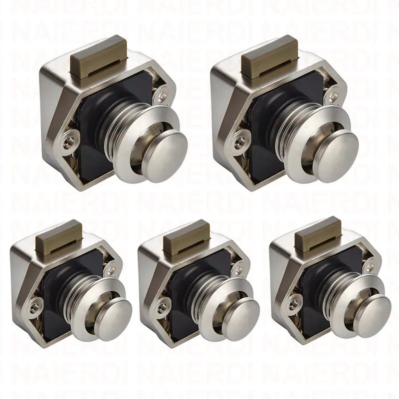 Замки NAIERDI NED-Carlock002 для мебели 5 шт. Small Pearl Nikel