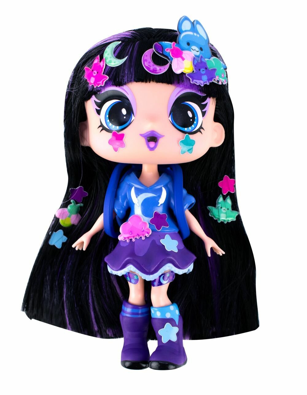 Кукла CEPIA "Decora Girlz", Бетти, 13 см, сумочка, стикеры, гребень, подставка, в коробке, от 4 лет