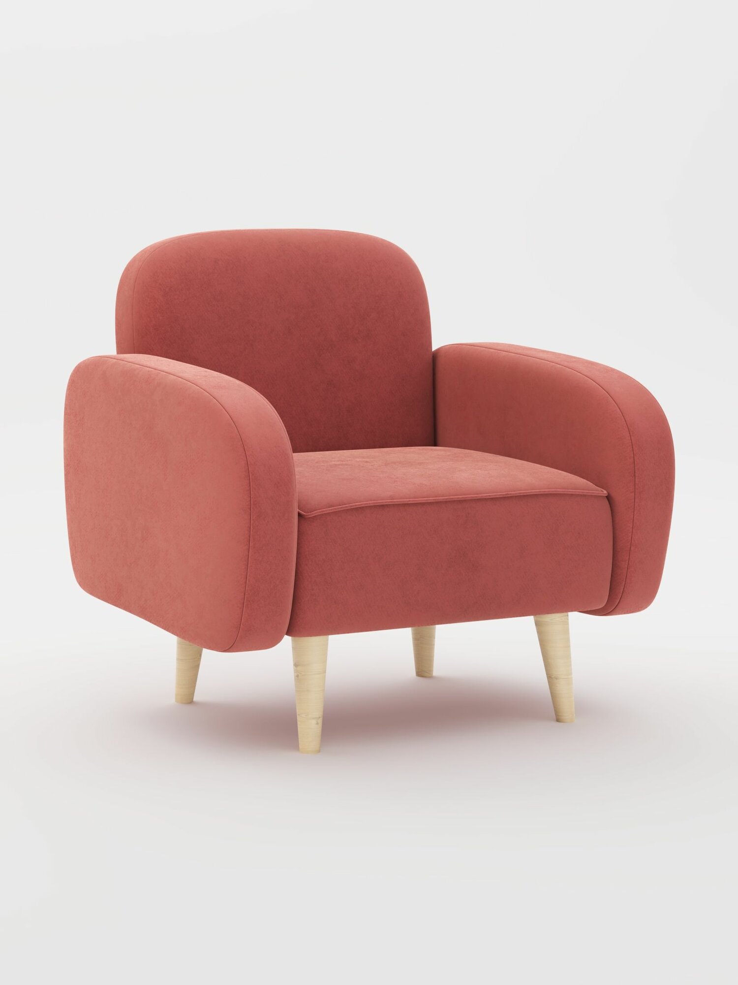 Кресло мягкое для дома, отдыха в гостиной, лорен от W&B, премиум велюр золотой