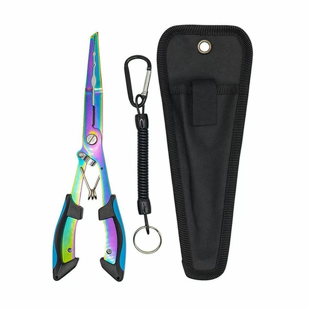 Плоскогубцы рыболовные в чехле с карабином многофункциональные