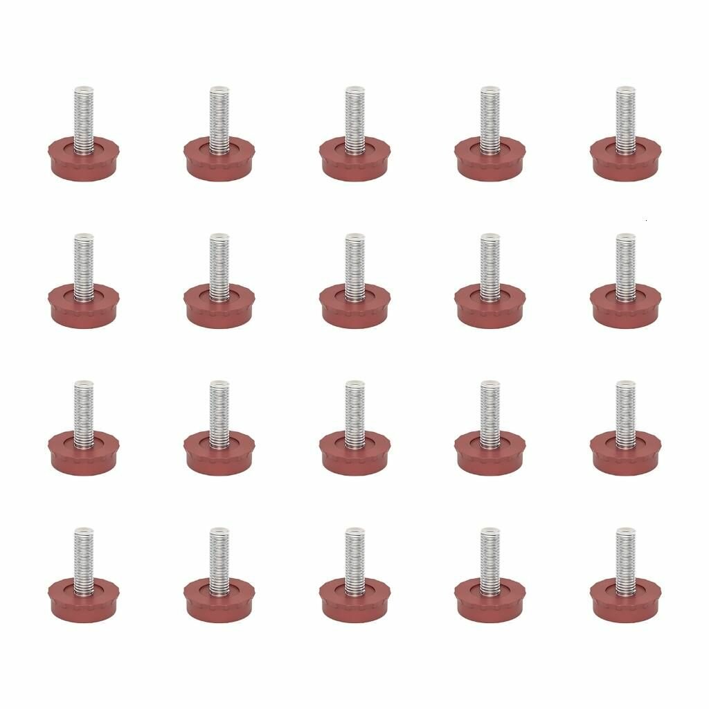 Уголок мебельный,20 штук, бесшумная и износостойкая подставка для ног регулировки мебели-№ 11