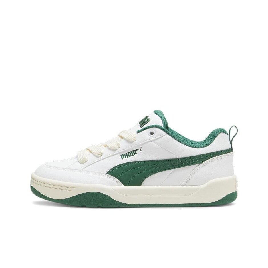 Кроссовки PUMA Park Lifestyle, размер EU 39 стопа (25CM), белый-зеленый — фото 1