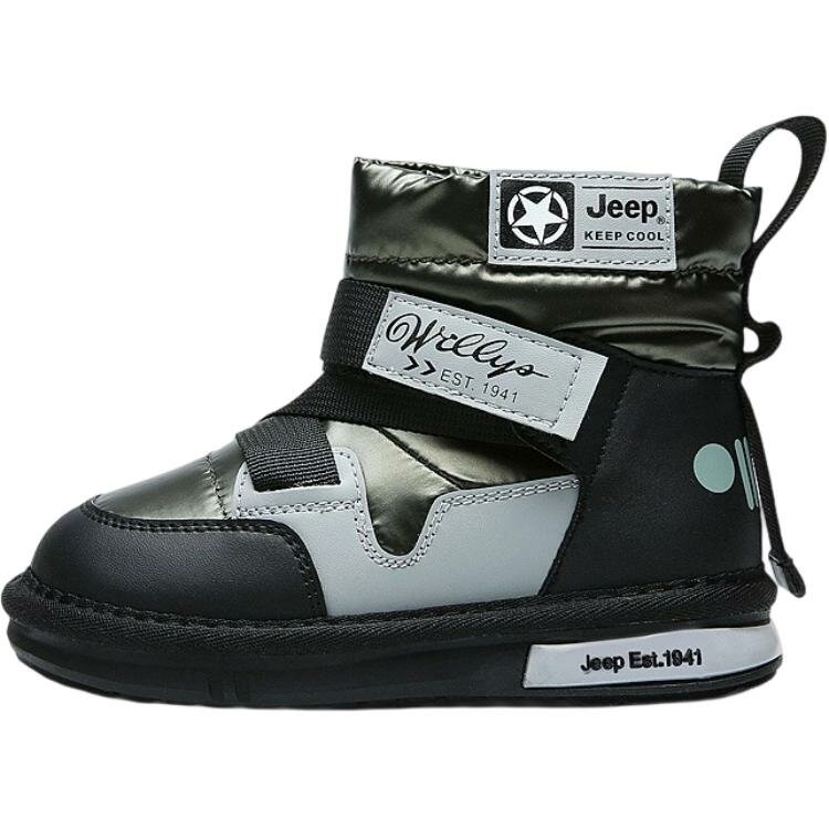 Снежные сапоги детские Jeep армейского зеленого цвета, 37 EU