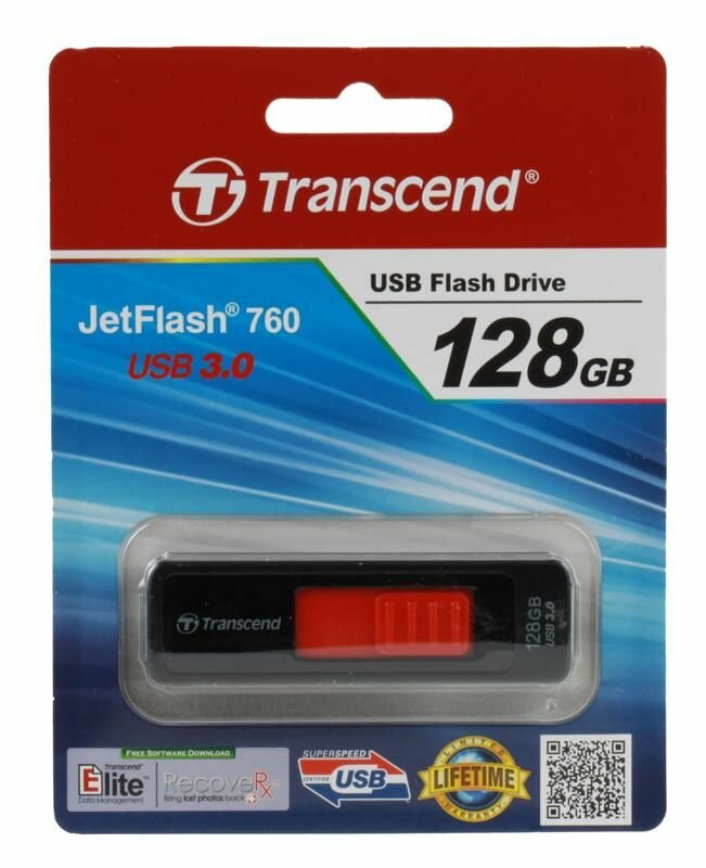 USB-флеш-накопитель Transcend Jetflash 760 TS128GJF760 белый