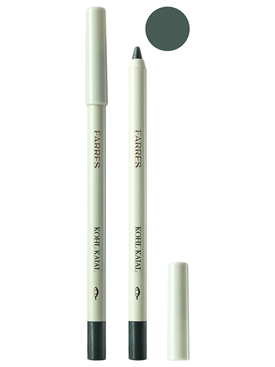 Карандаш каял для глаз Водостойкий Farres Natural, тон 04 изумрудный