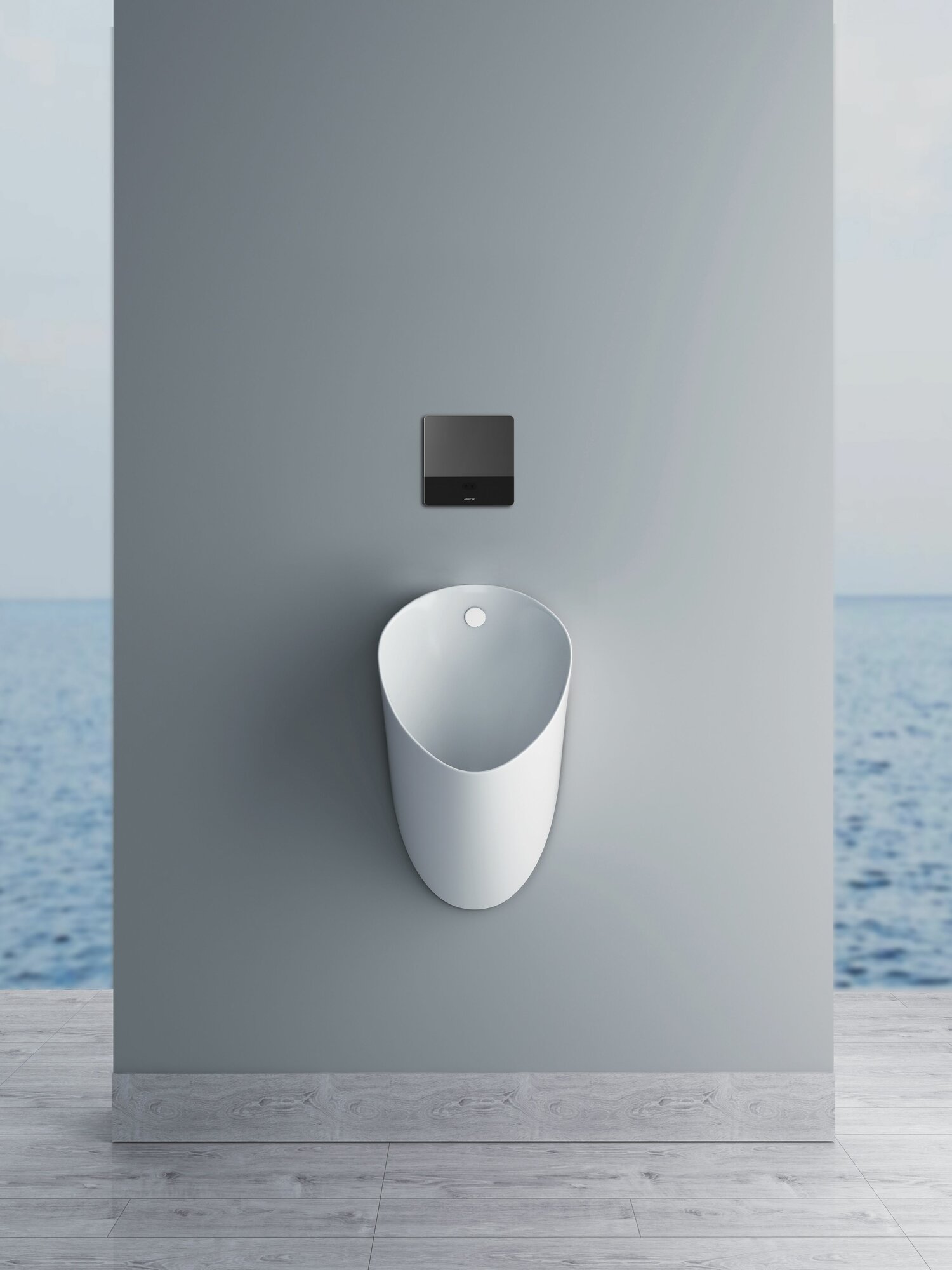 Писсуар ARROW подвесной с сенсорным смывным устройством (от сети 220В/батарейки)