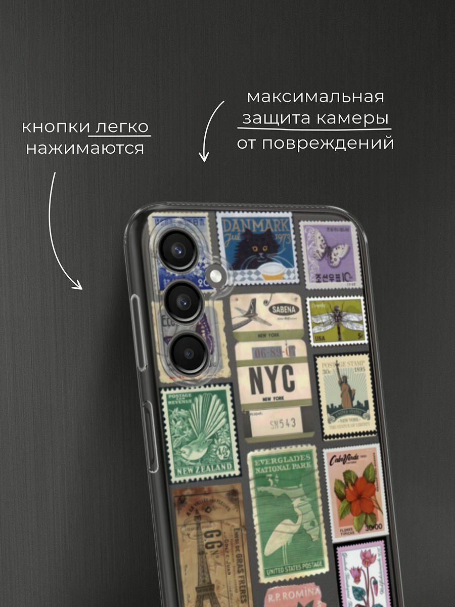 Чехол на Samsung Galaxy A24 / Самсунг Галакси A24 с принтом Марки — фото 1