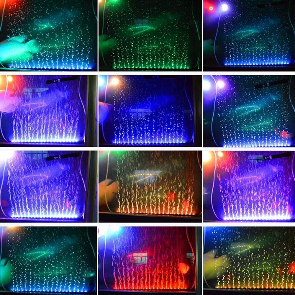 Светильник для аквариума LED, черный, ABS пластик, с пультом ДУ, 16см, 26см, 31см, 46см — фото 1
