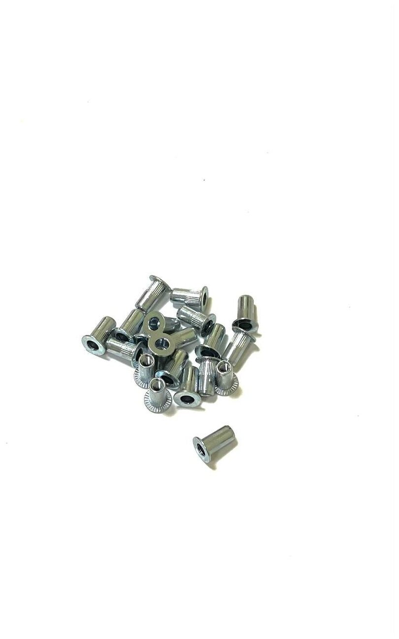 Заклёпка-гайка М3х0.5х10.5 цилиндрический бортик с насечкой (25шт)